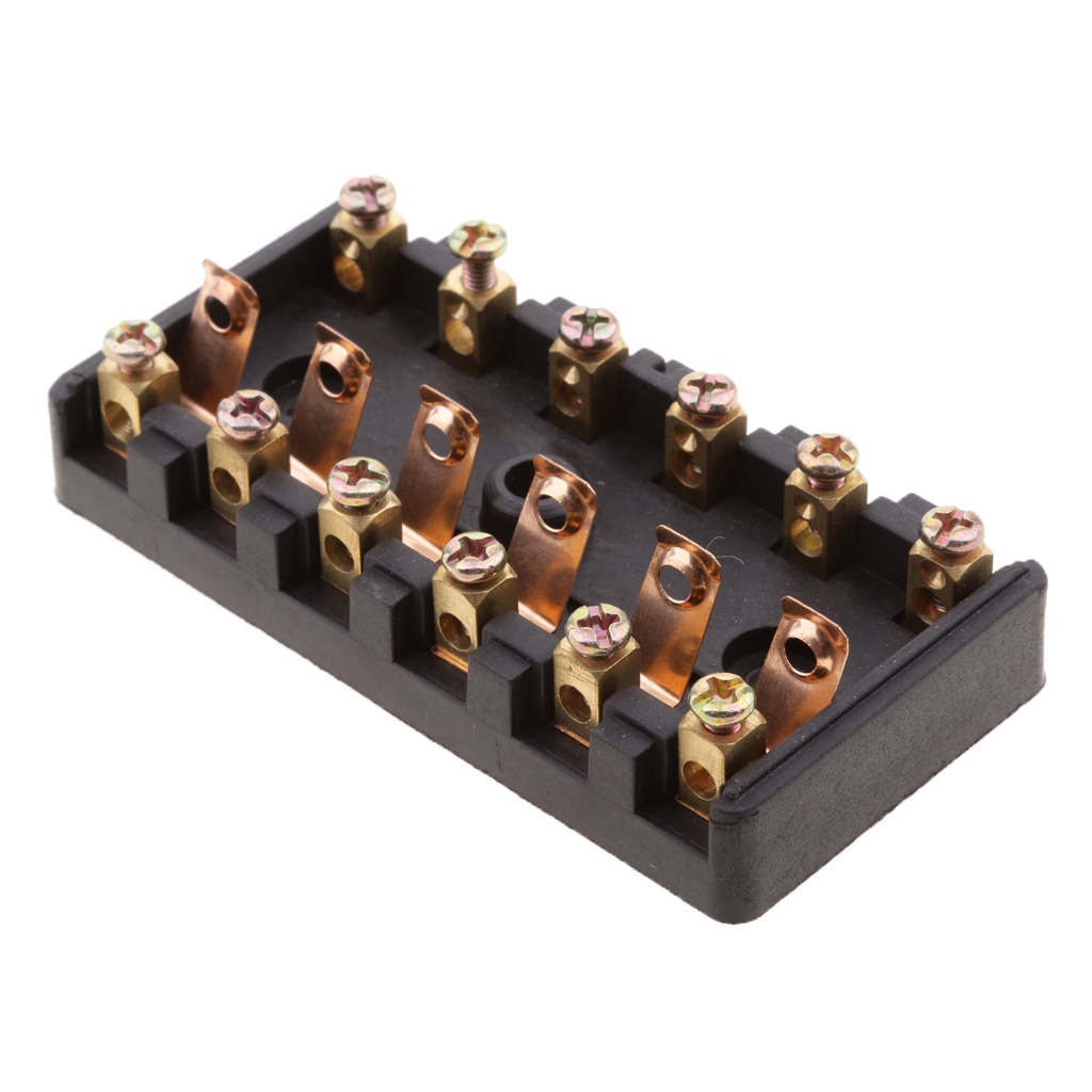 Car Automotive 6 Way European GBC Fuse Screw Down Fusebox Fuse Holder ...