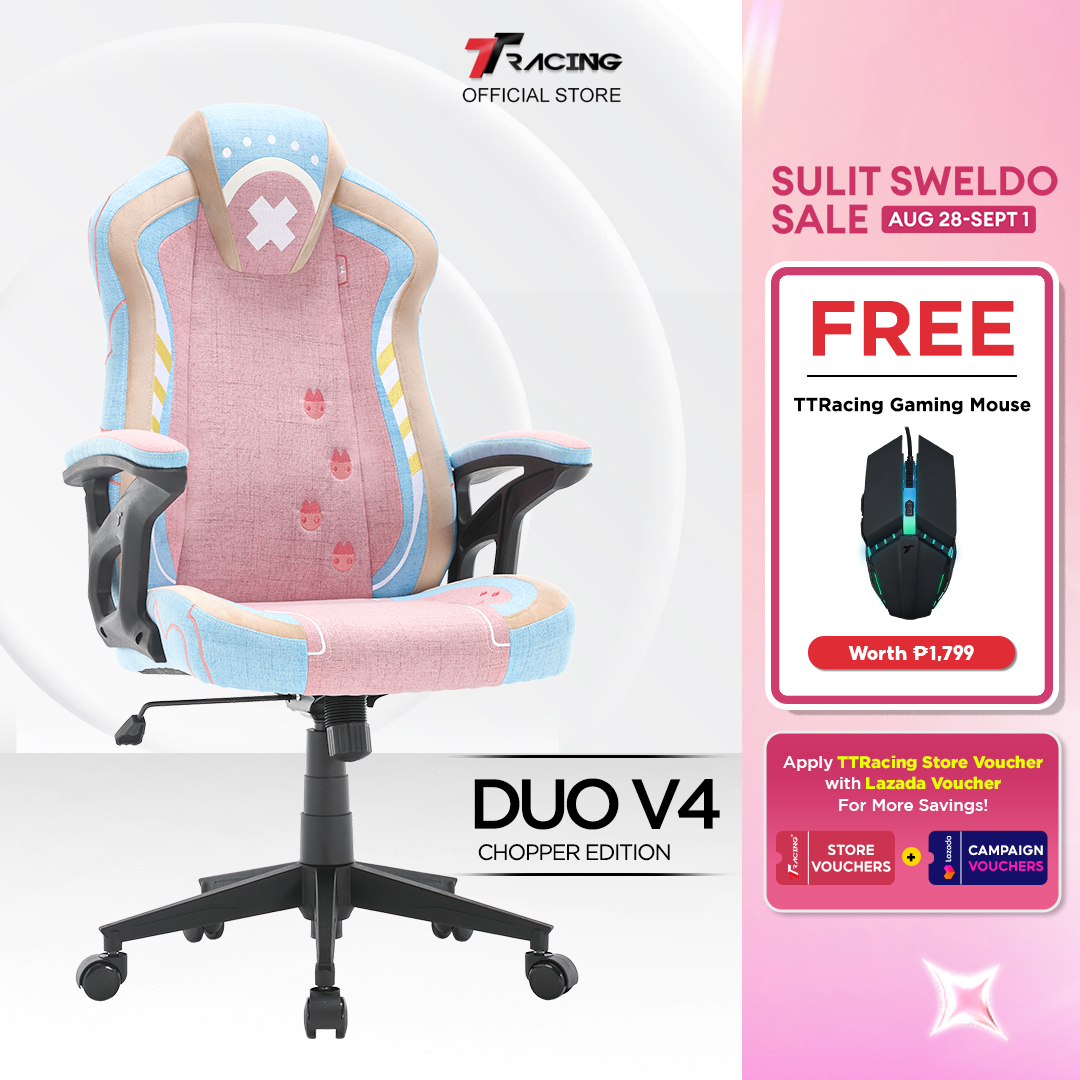 TTRacing DUO V4 Chopper Edition Air Threads Fabric Gaming Chair | One ...