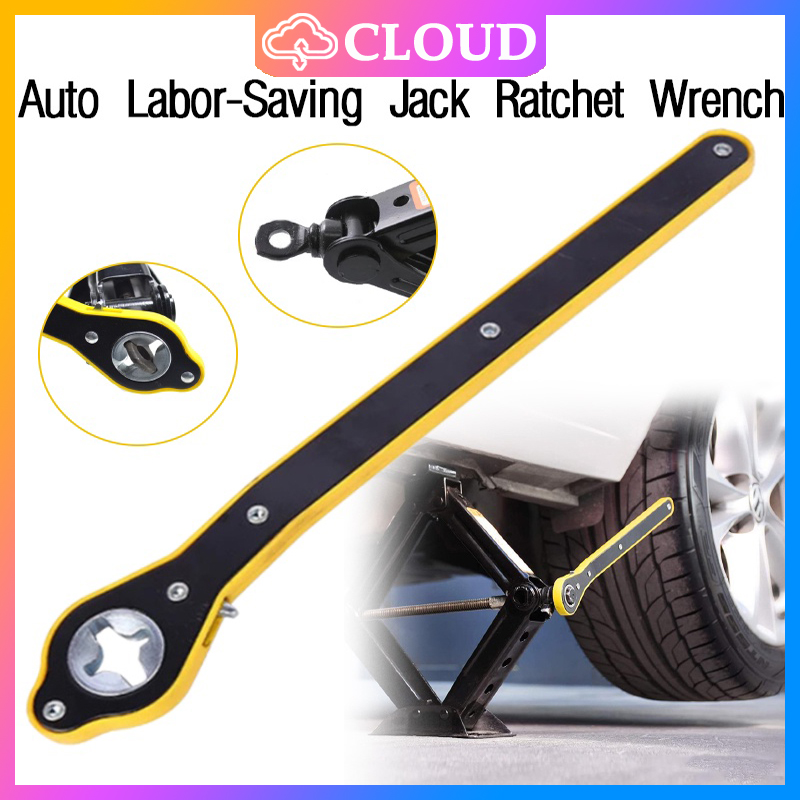 Vehicle-mounted hand jack ratchet wrench Rocker tyre unloading tool socket wrench | Lazada PH
