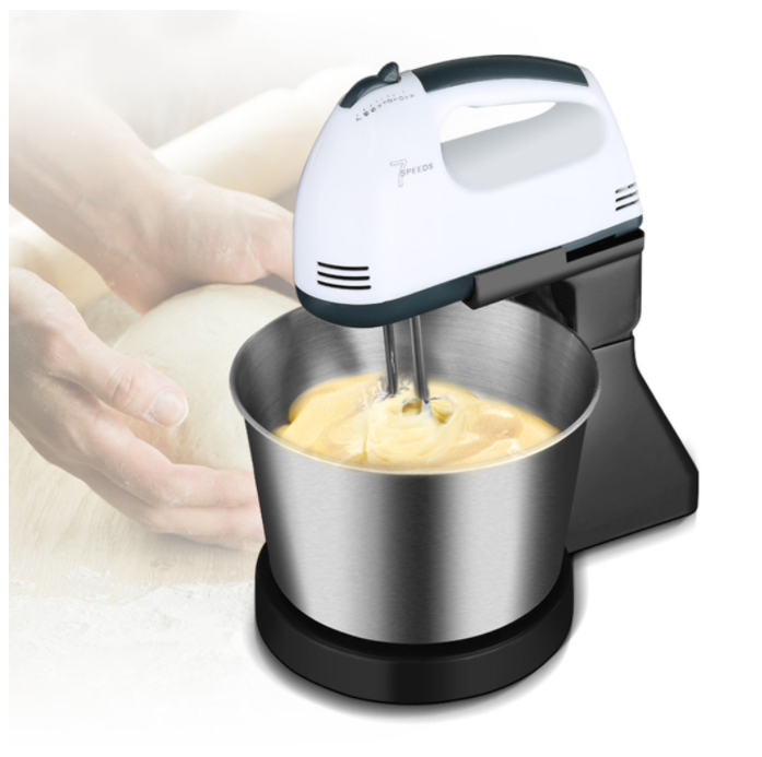 220V 7 Speed Mixer Electric Handheld Egg Beater Dough Baking Whipping ...