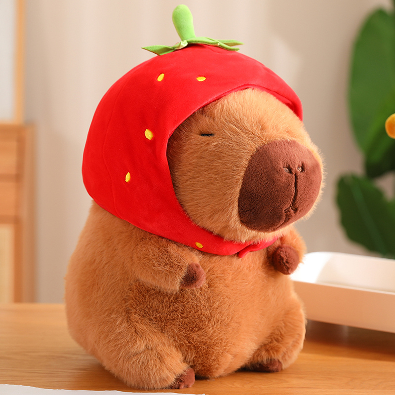 JOJO CASTLE Tiktok Fluffy Capybara Plush Doll Kawaii Capybara With ...