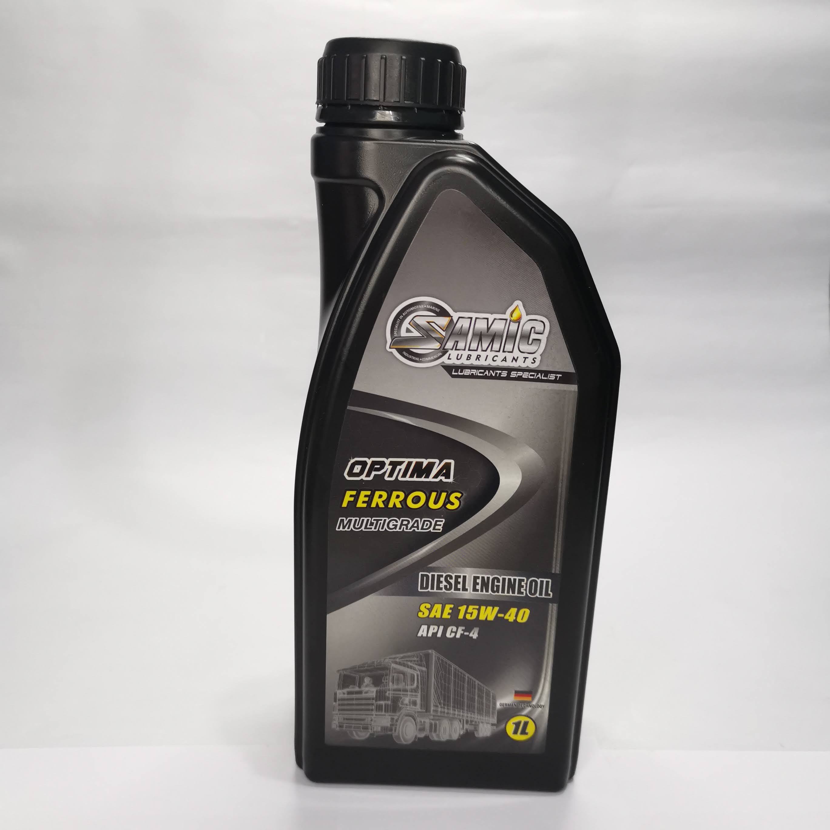 Diesel Engine Oil Samic Optima Ferrous Multi Grade SAE 15W-40 API CF-4 ...