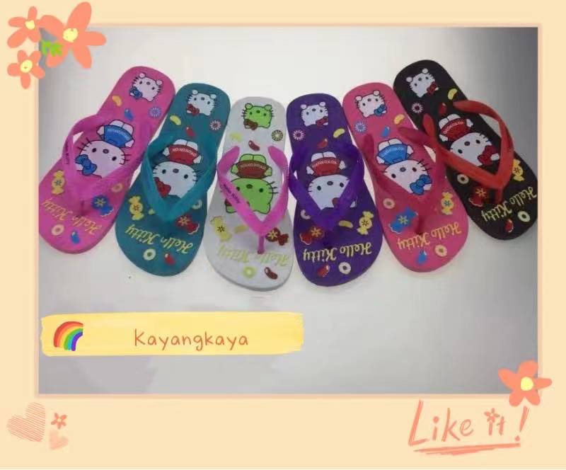 Kayangkaya Cartoon Character Slippers For Kids Unisex Rubber Slipper ...