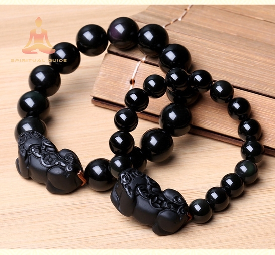 Black Obsidian Pixiu Wealth Couple Bracelet | Lazada PH