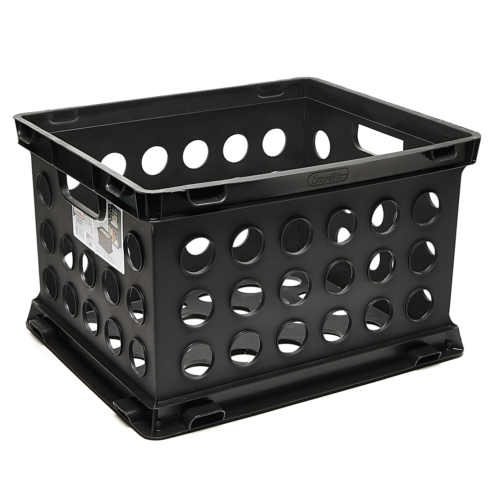 Sterilite Black Storage Crate | Lazada PH