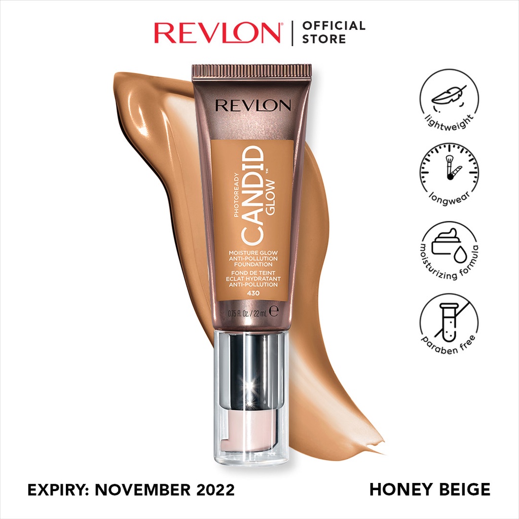 Revlon Photoready Candid Moisture Glow Foundation - Honey Beige [Expiry ...