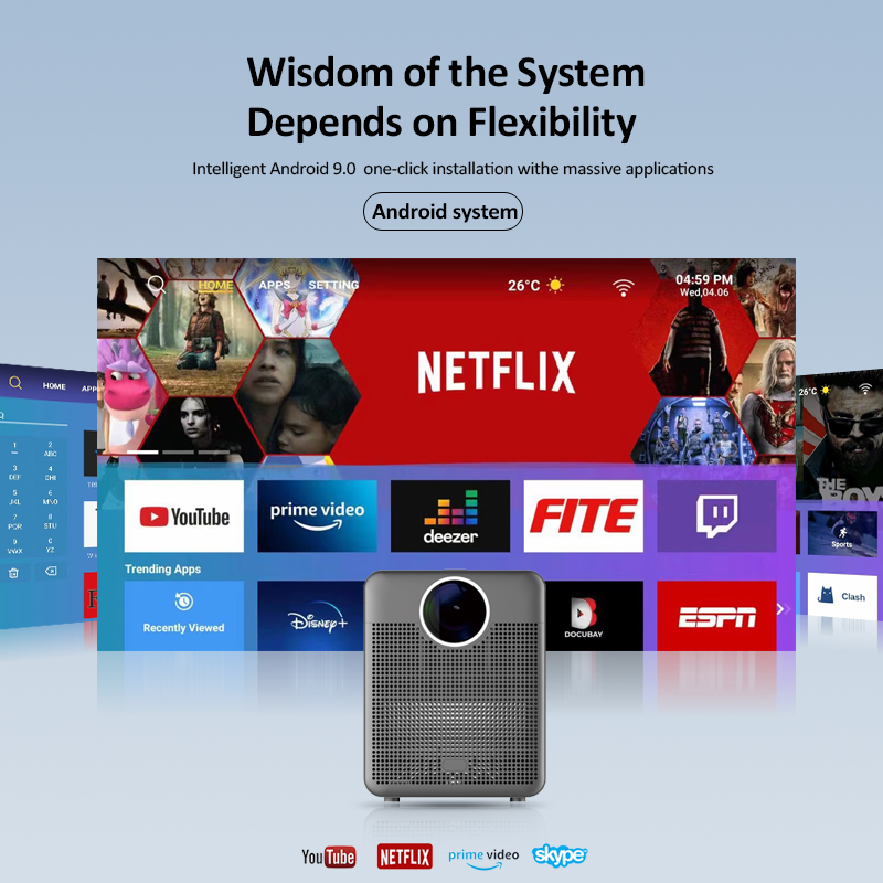 projector mini portable with wifi and bluetooth for cellphone new ...