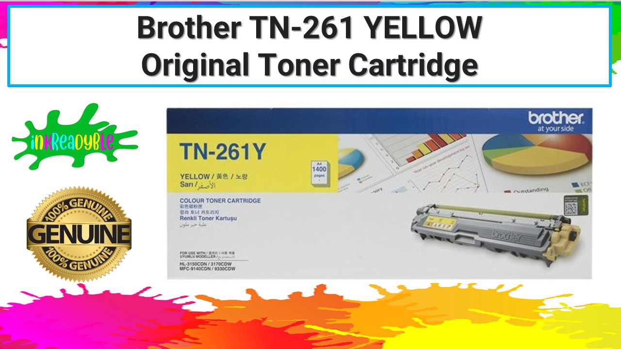 Brother Tn 261 Tn261 Black Cyan Yellow And Magenta Set Original Toner