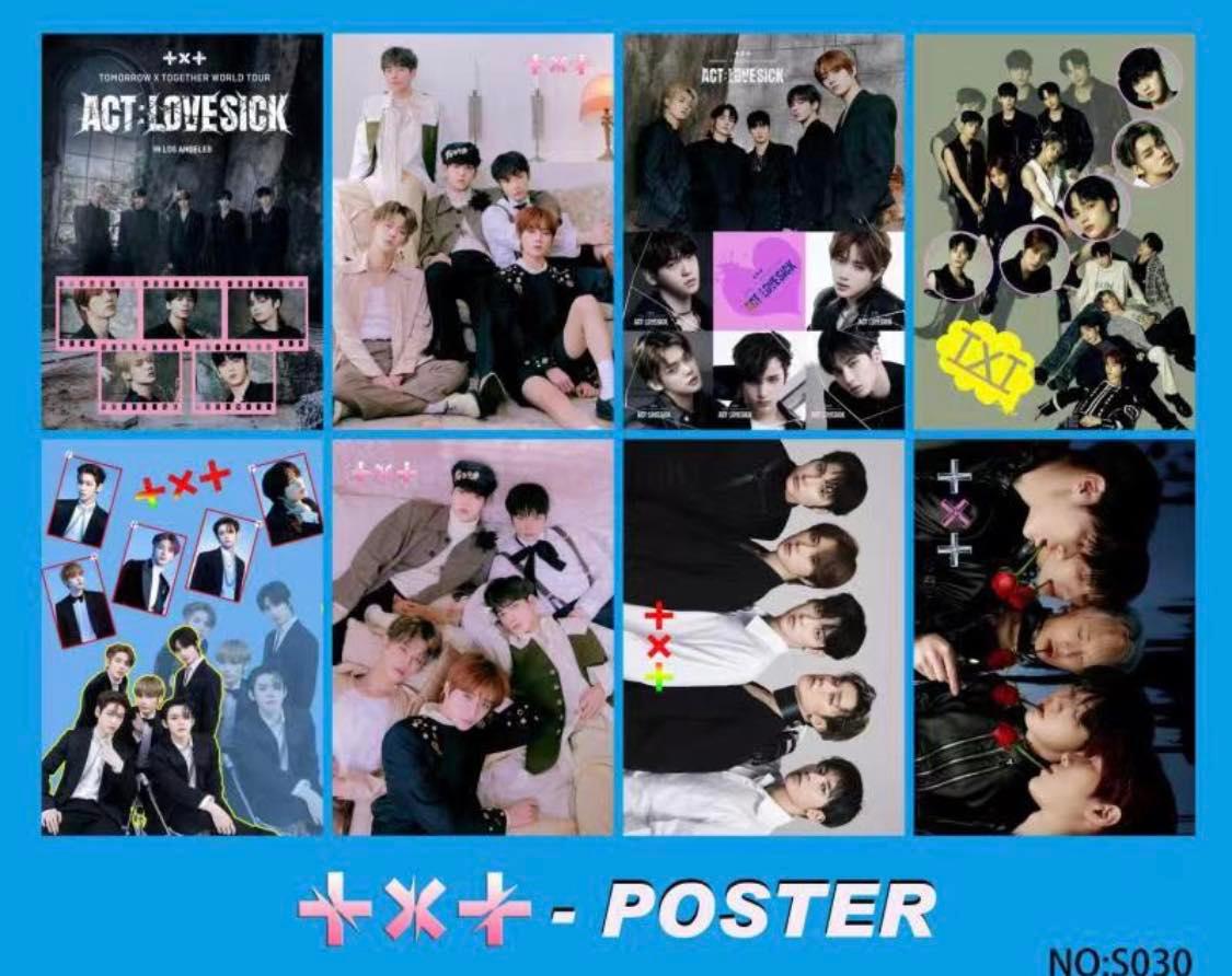 TXT POSTER 8 PIECES KPOP A3 Size | Lazada PH