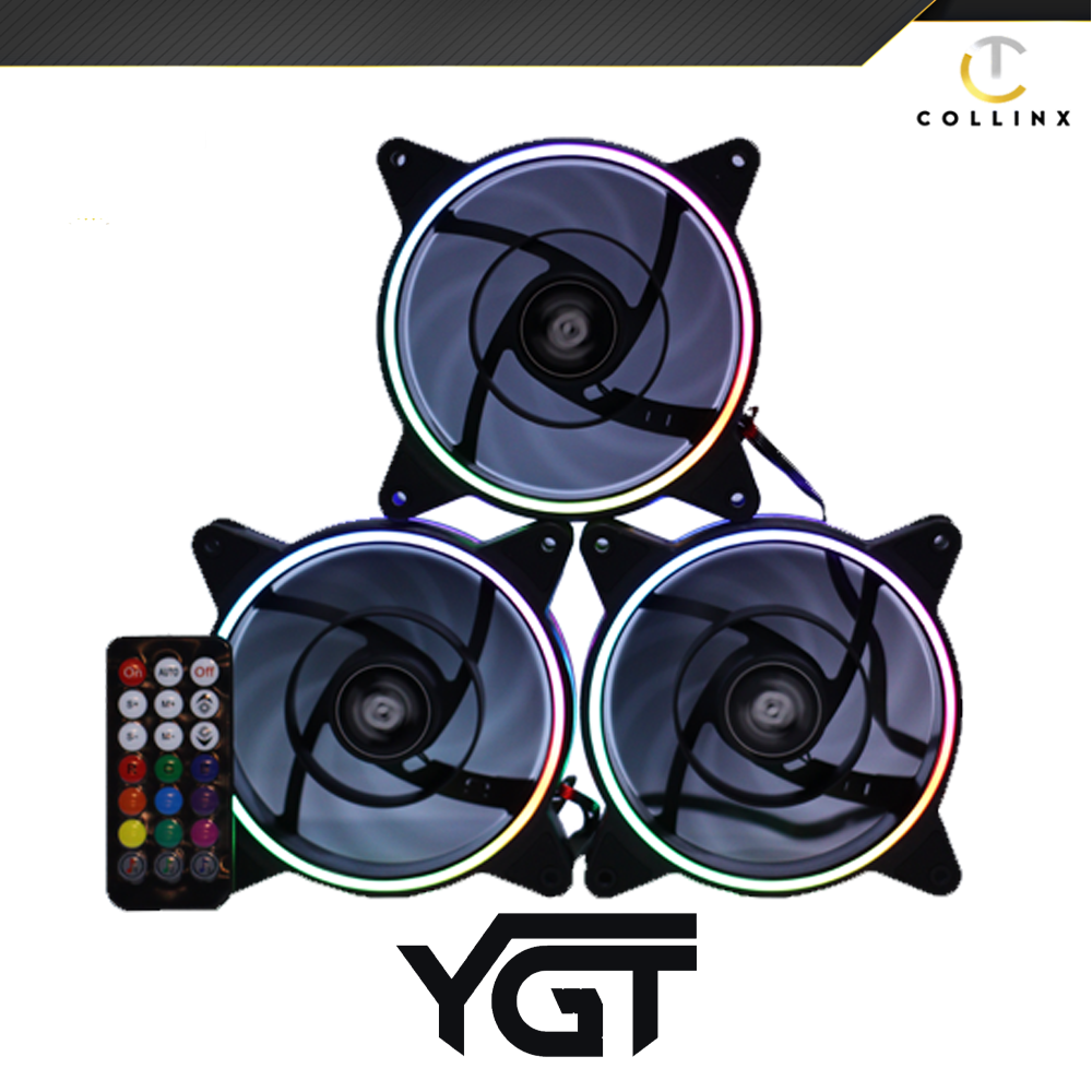 YGT ARGB Fan #1250 Cooling Fans | Audio-Controlled Phantom RGB Fans ...