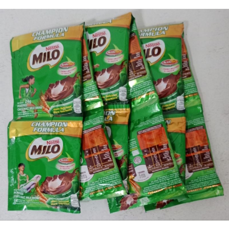 Milo Powdered Choco Malt Milk Drink 12 x 24g | Lazada PH