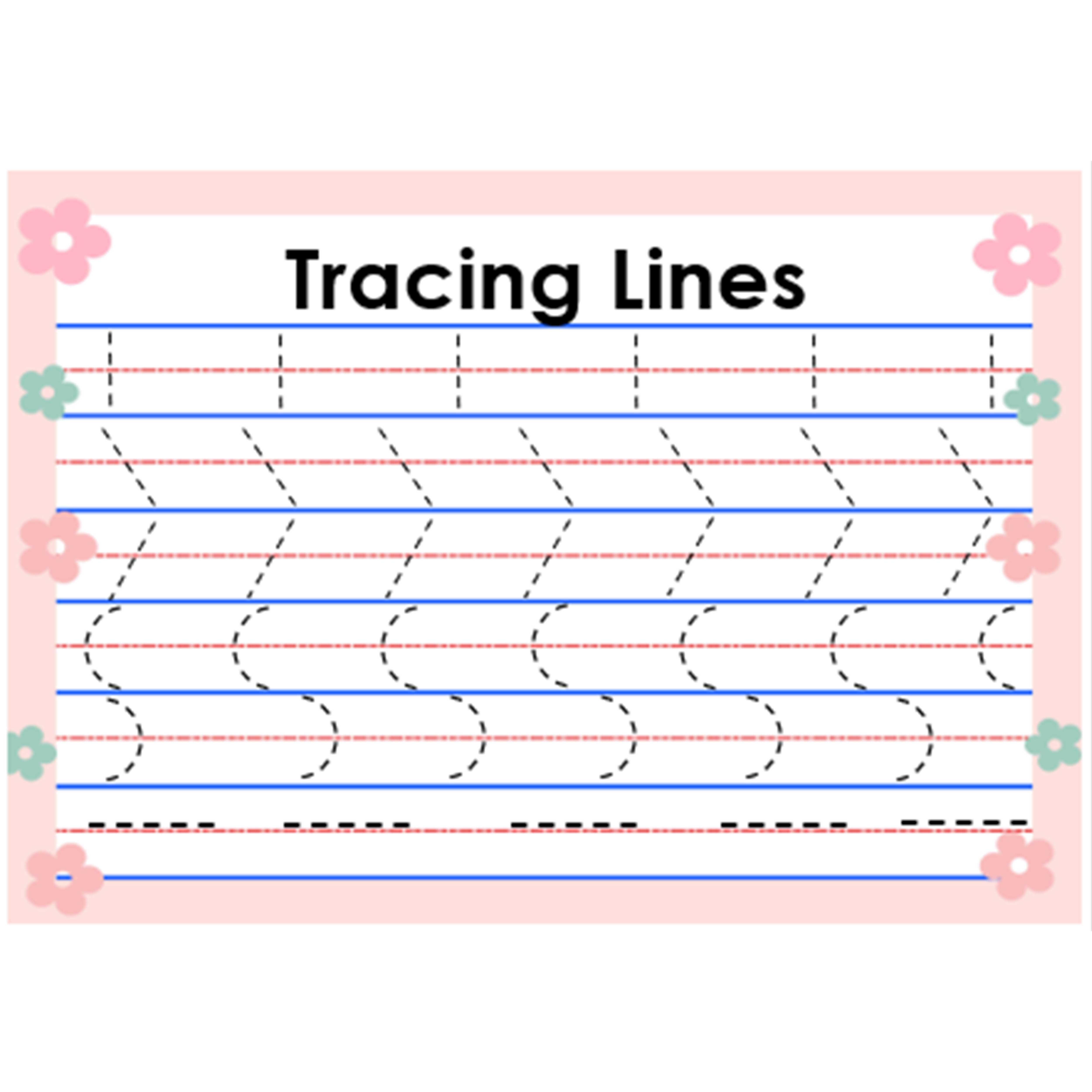 Laminated Tracing Lines | Reusable | Educational Chart A4 Size | Lazada PH