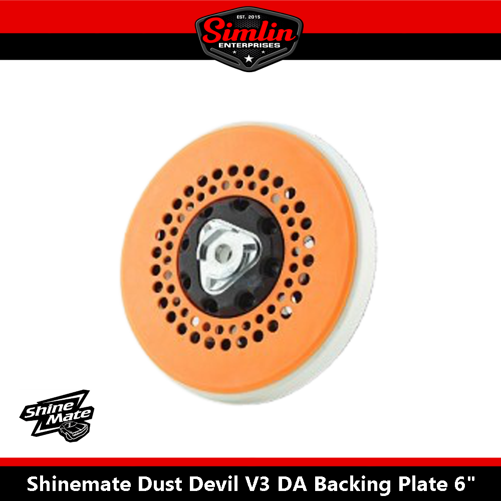 ShineMate Dust Devil V3 DA Backing Plate 6"(148mm) M8 FOR Ex610-6 ...