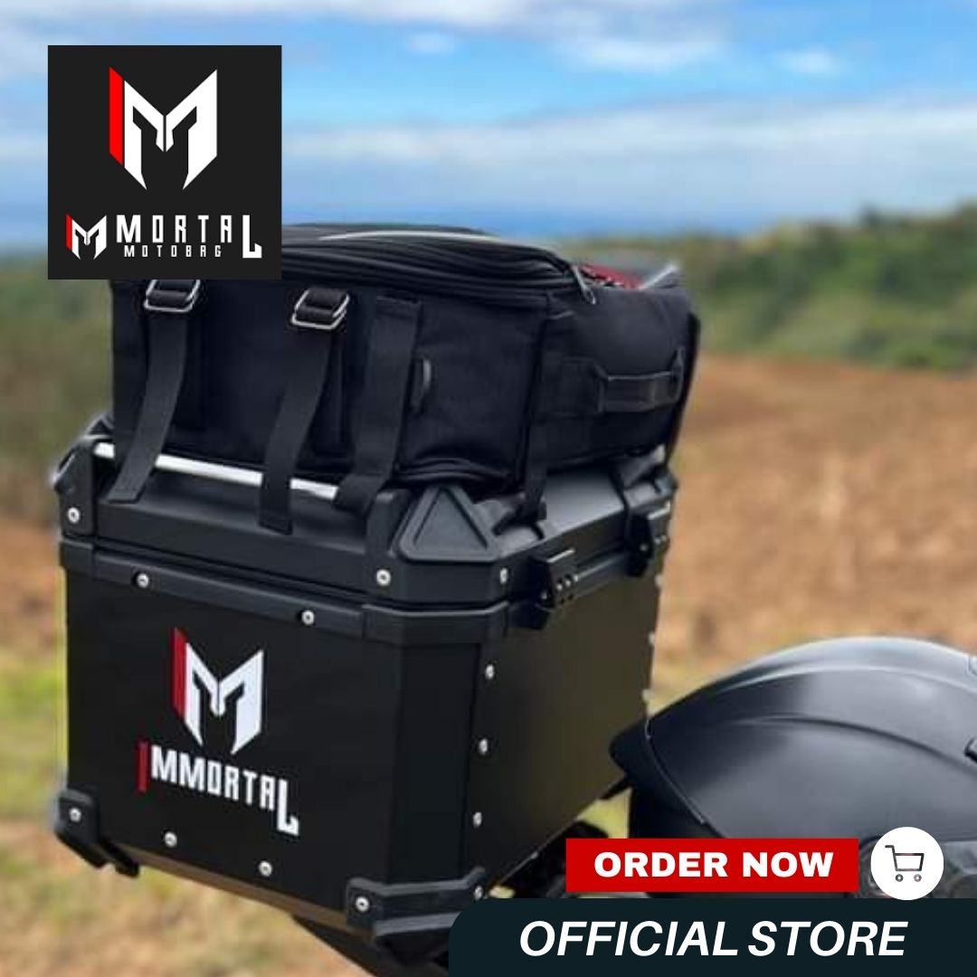 Immortal Top Box Bag Black with Reflector | Lazada PH