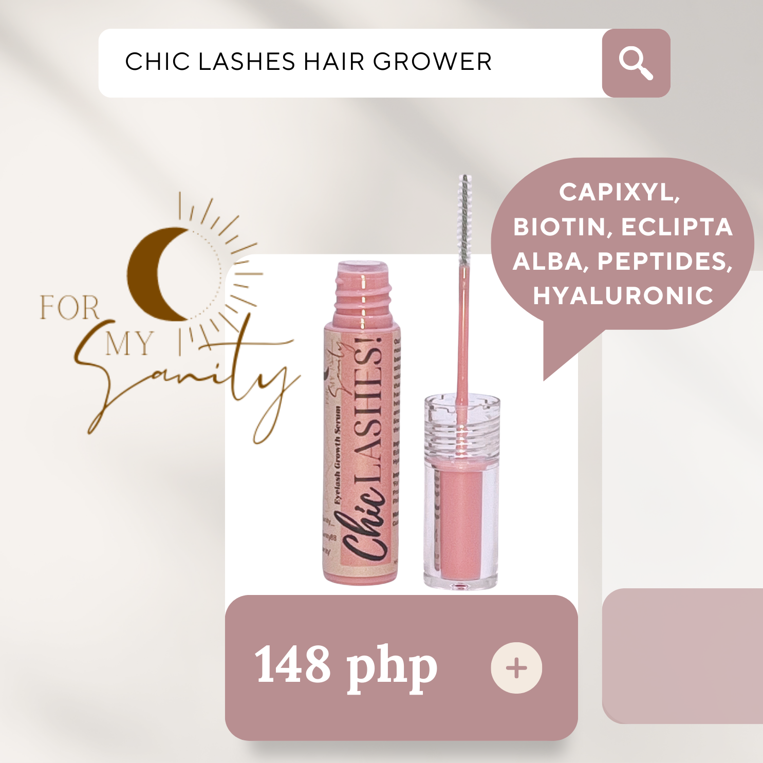 Chic Lashes - Eyelashes Growth Serum - Capixyl 5% & Biotin | OFFICIAL SHOP | Lazada PH