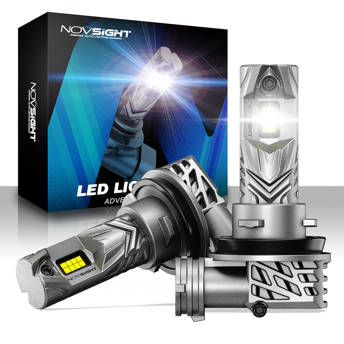 Novsight N77 car light 60W 16000LM 1:1 LED headlight bulbs for Car ...
