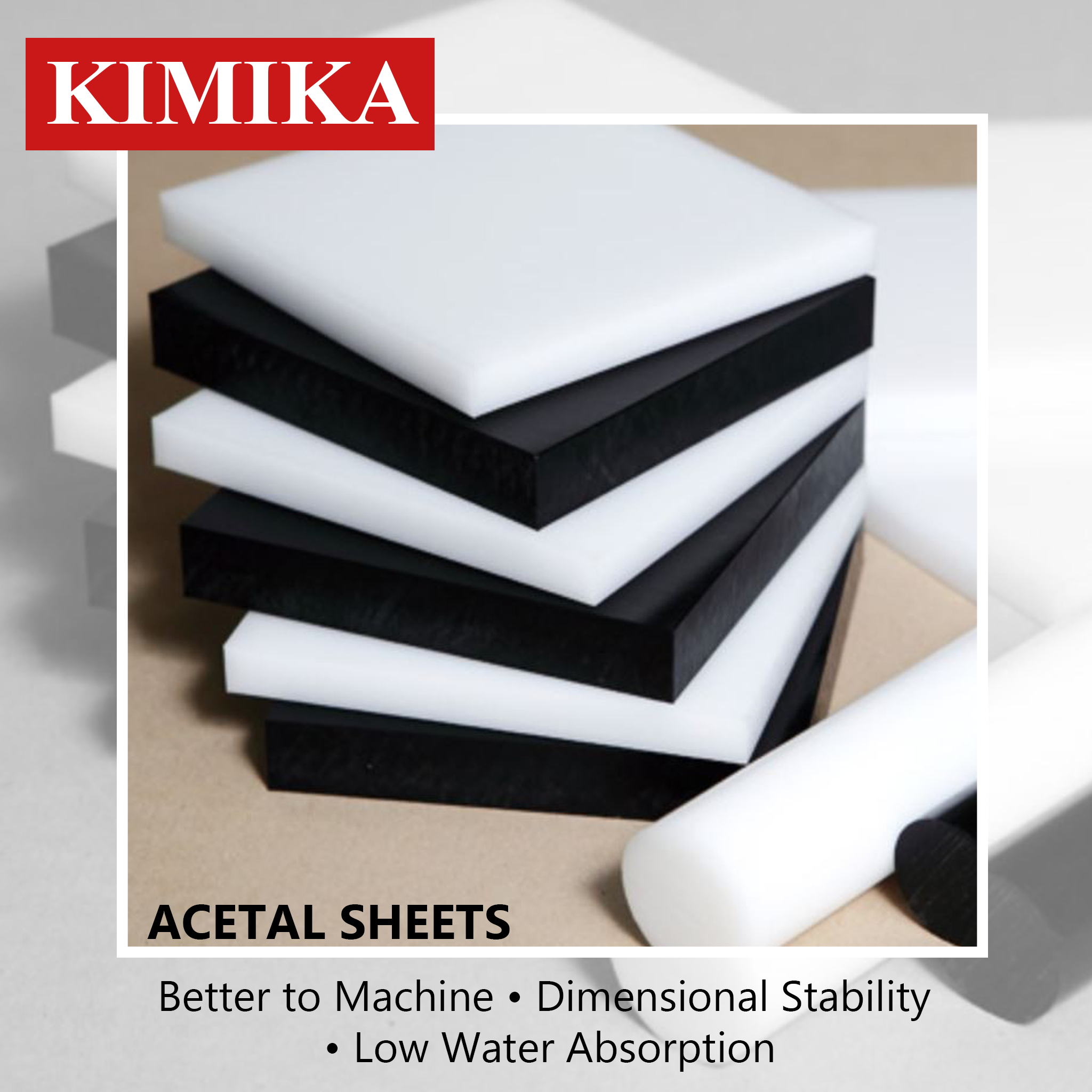 Acetal Black Pre Cut to Size 15mm x 200mm x 300mm Engineering Plastic ...