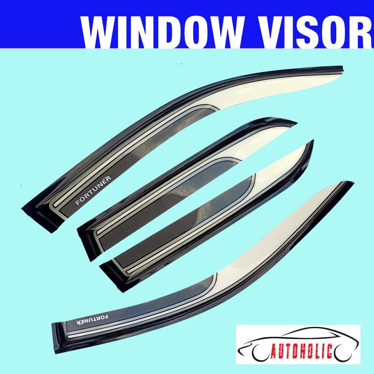 Rain Guard Visor for Toyota Fortuner 2016-2017-2018-2019 (Blacknet ...