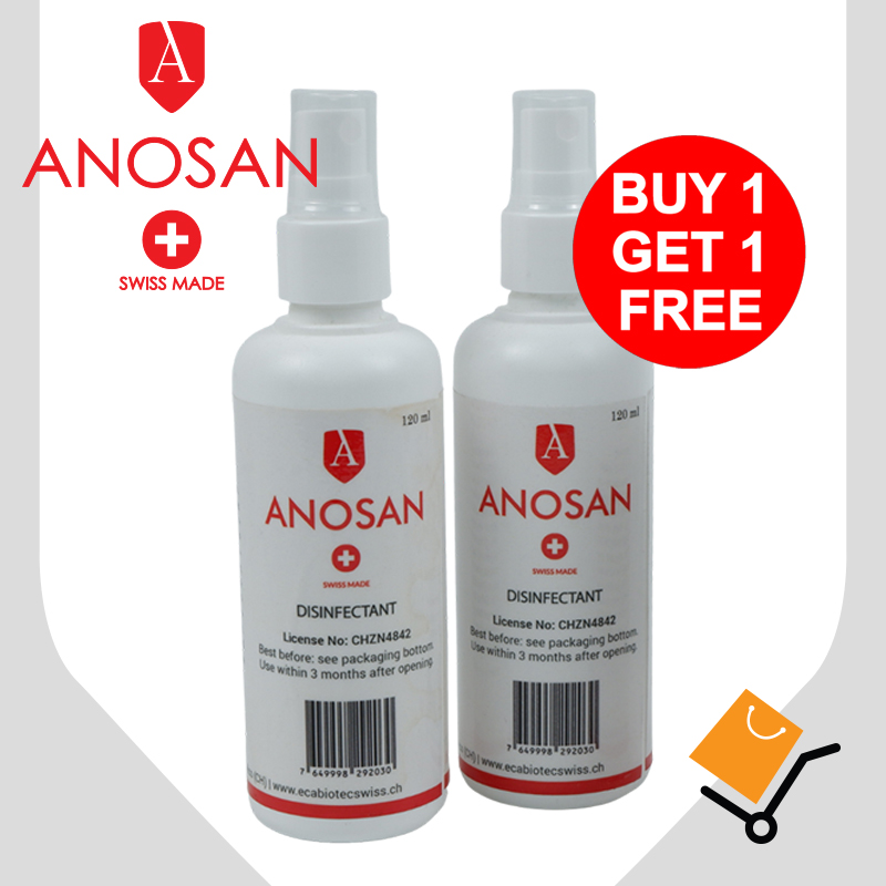 Anosan Sanitizer Disinfectant Cleaner non Alcohol Organic 120mL Buy 1 ...