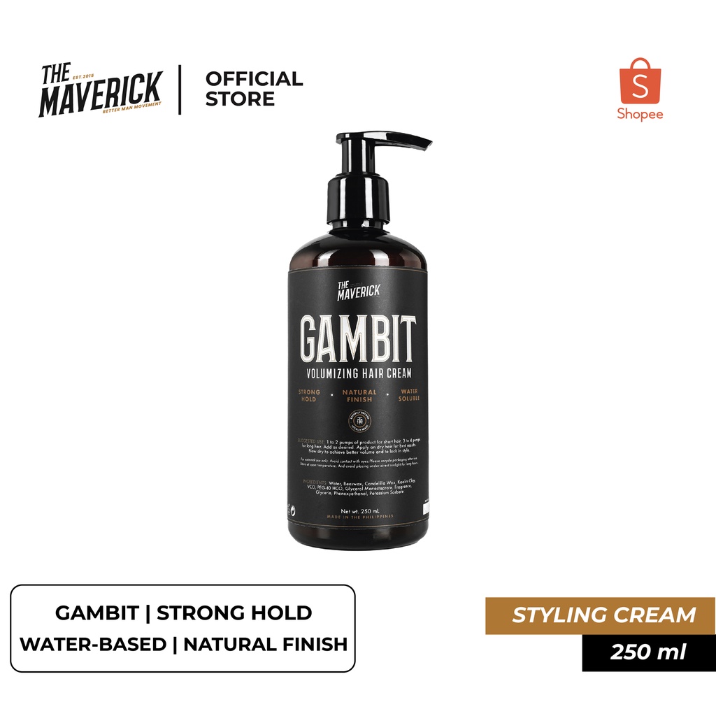Gambit - Cream Pomade 250 mL by The Maverick | Lazada PH