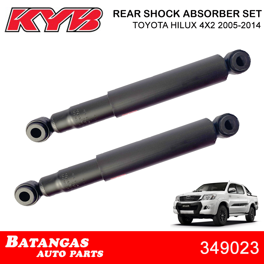 KYB REAR SHOCK ABSORBER (SET) For Toyota Hilux 4x2 2005-2015 Part No ...