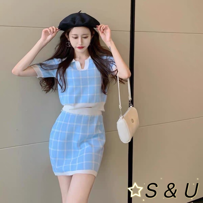 ♠Terno Puff Sleeve Crop Top Skirt With Slit Coordinates 2021♖ | Lazada PH