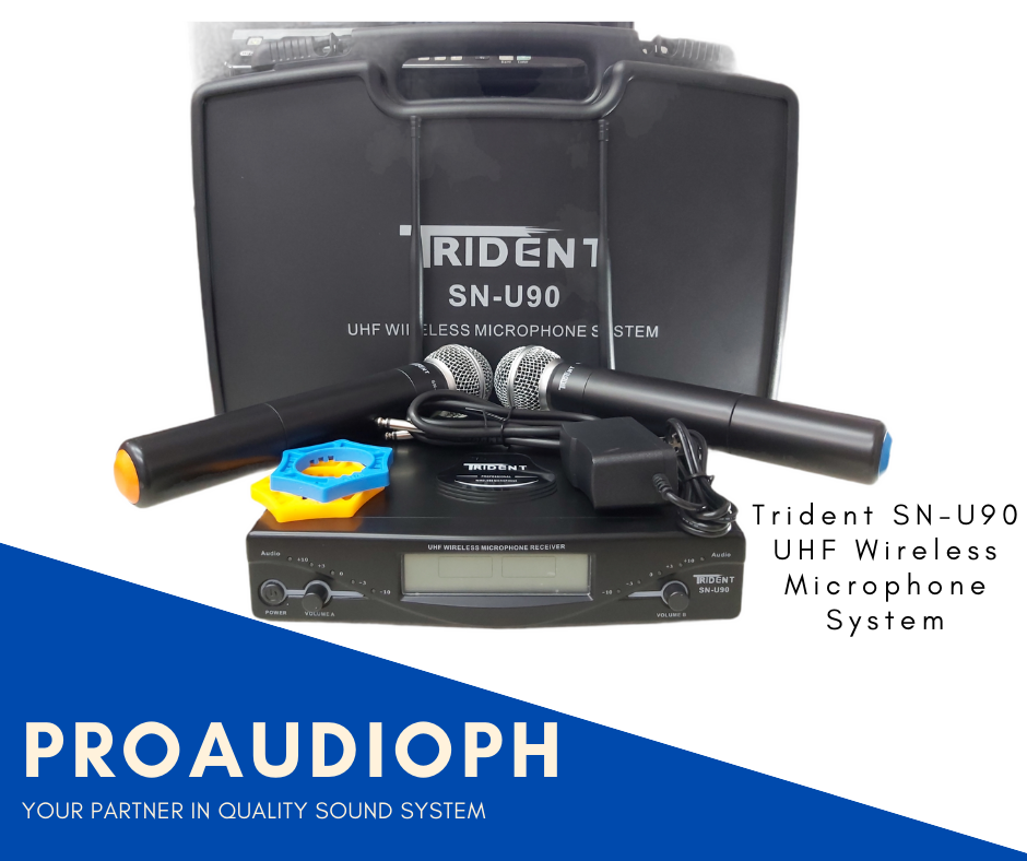 Trident SN-U90 UHF Wireless Microphone System | Lazada PH