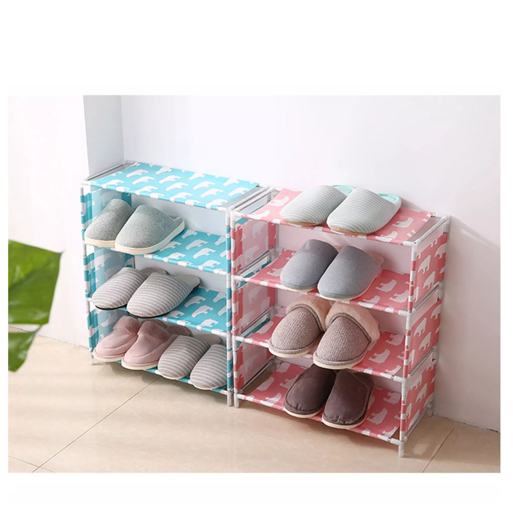 Shoe Rack 2/3 Layers Space Saving Shoe Organizer Waterproof Slippers ...