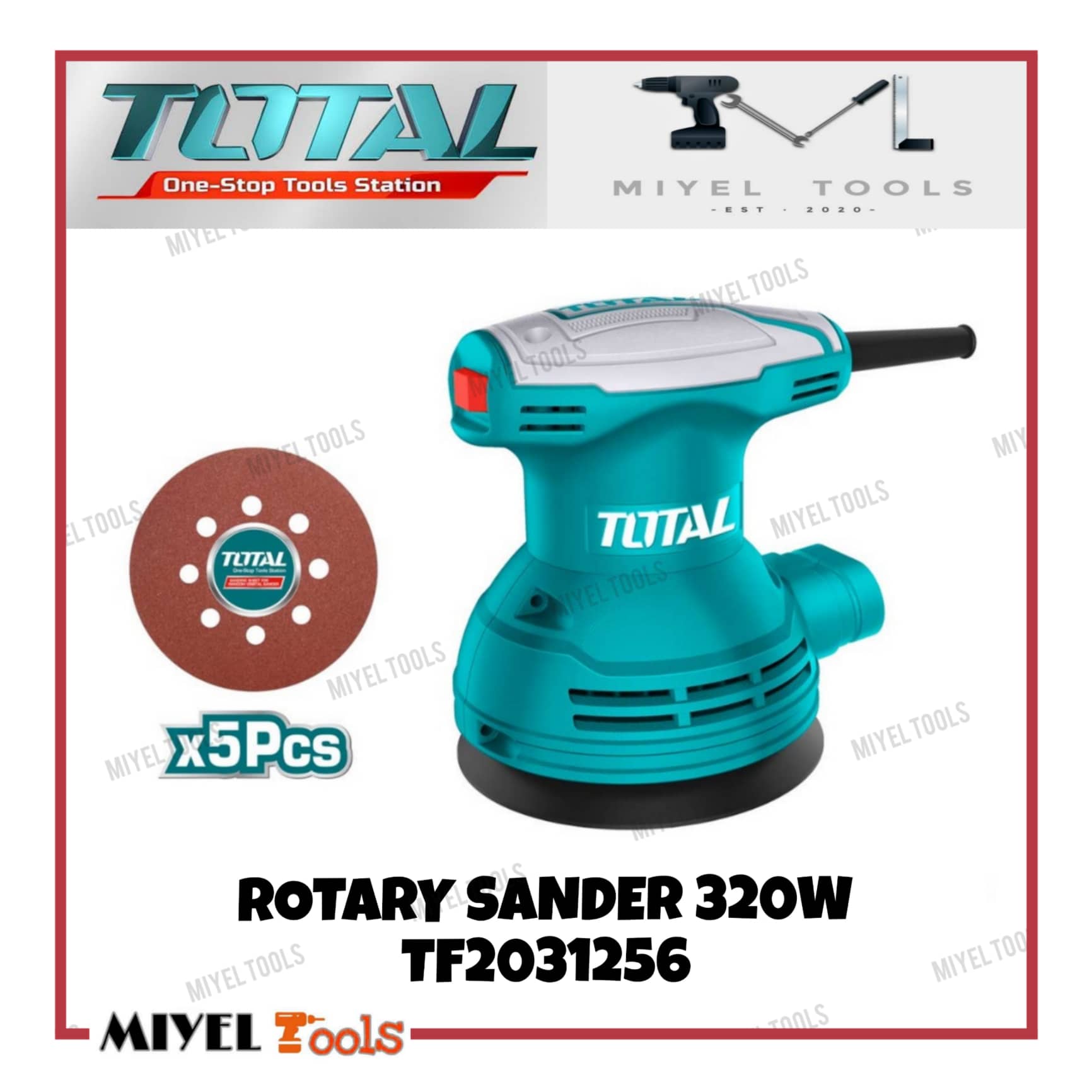 TOTAL Rotary Sander 320w TF2031256 | Lazada PH