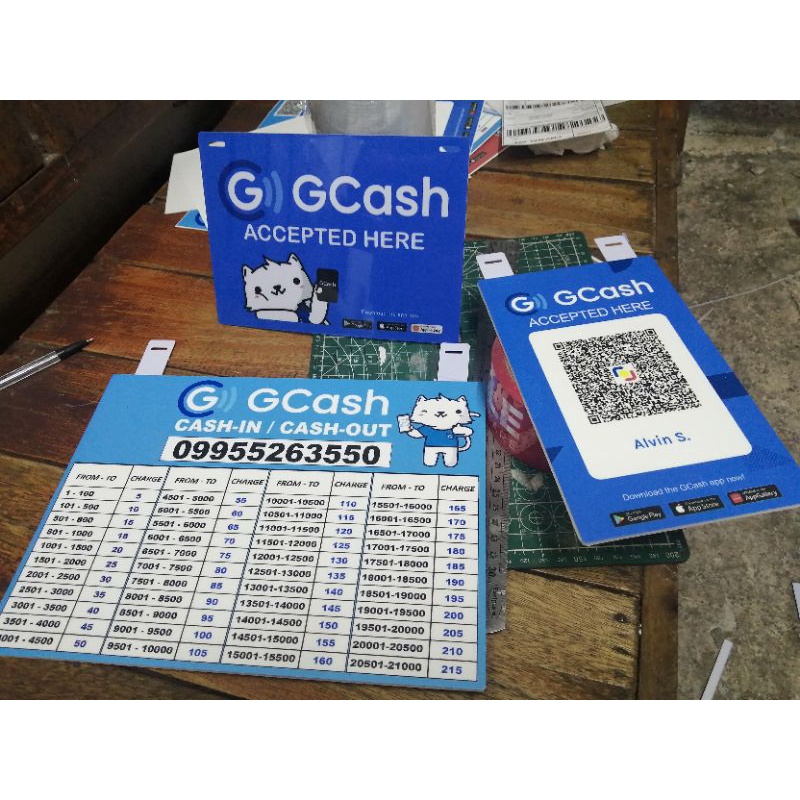 GCASH QR CODE RATE DOOR BANNER FLAT TYPE PACKAGEGN4 | Lazada PH