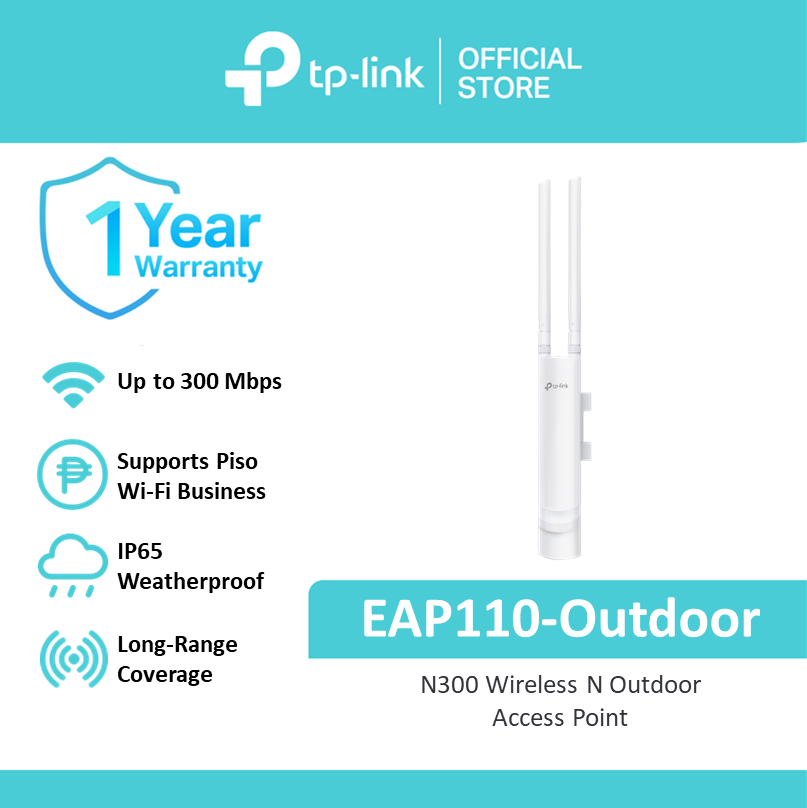 TP-Link EAP110-Outdoor 300Mbps Wireless N Outdoor Access Point Long ...