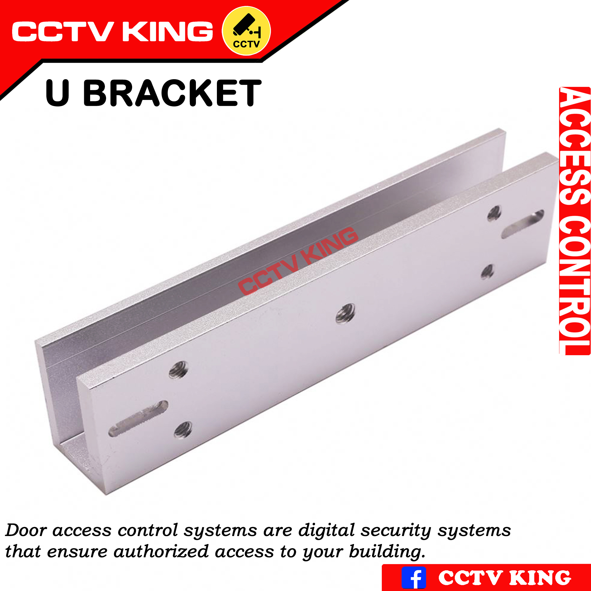 U Bracket for Door Access Control Magnetic Lock U Shape Bracket, Access ...