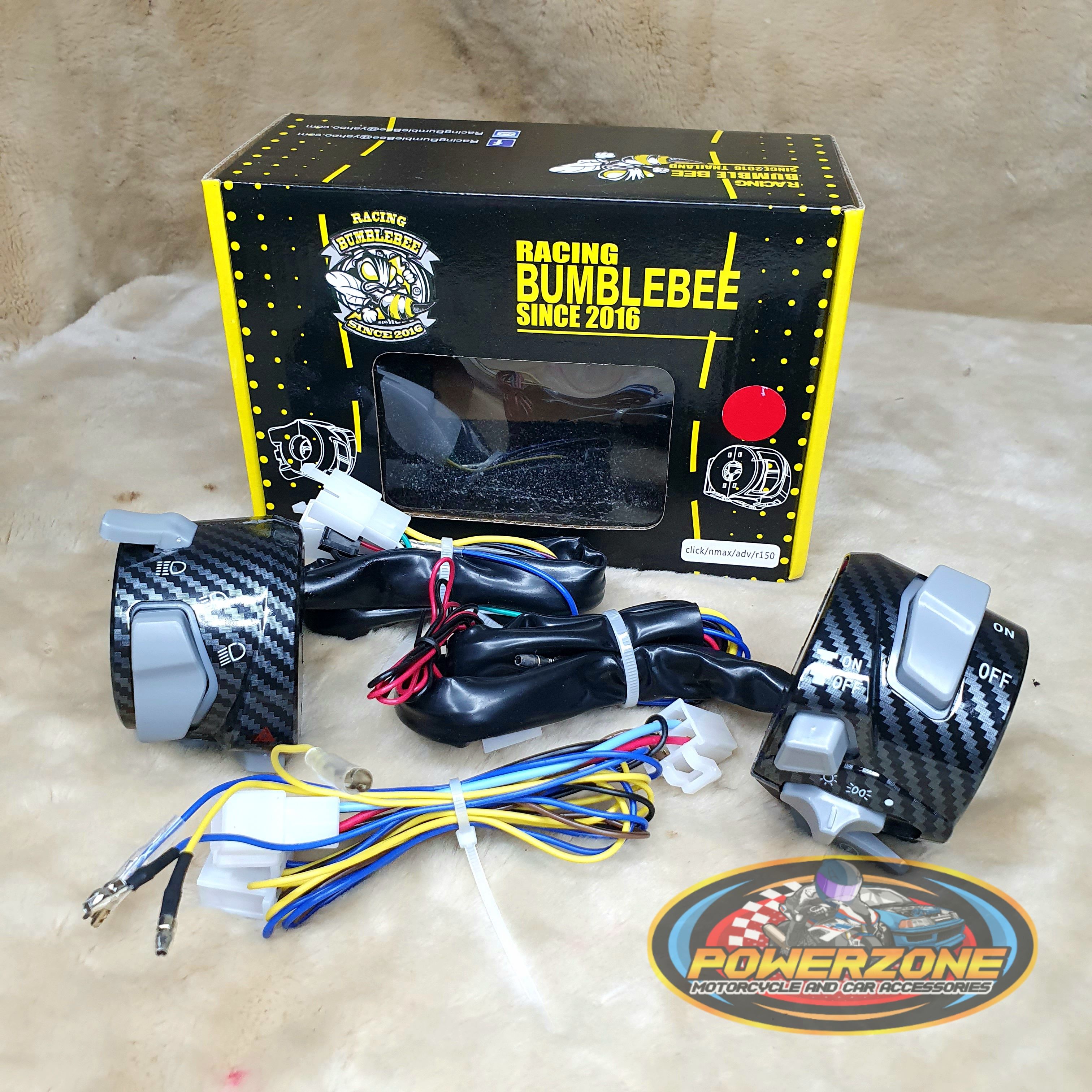 THAI HANDLE SWITCH w/ LIGHT for CLICK150 , CLICK125 , ADV150 , NMAX V2 ...