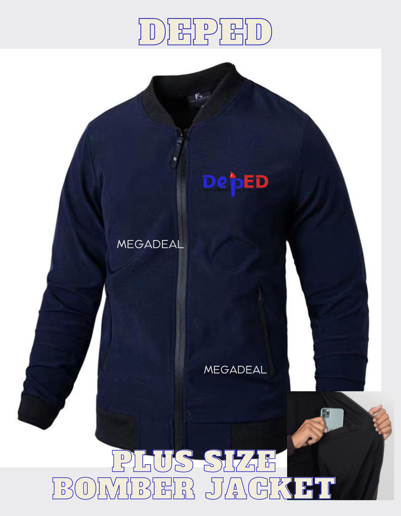 DEPED Unisex Bomber Jacket With Embroidery | Lazada PH