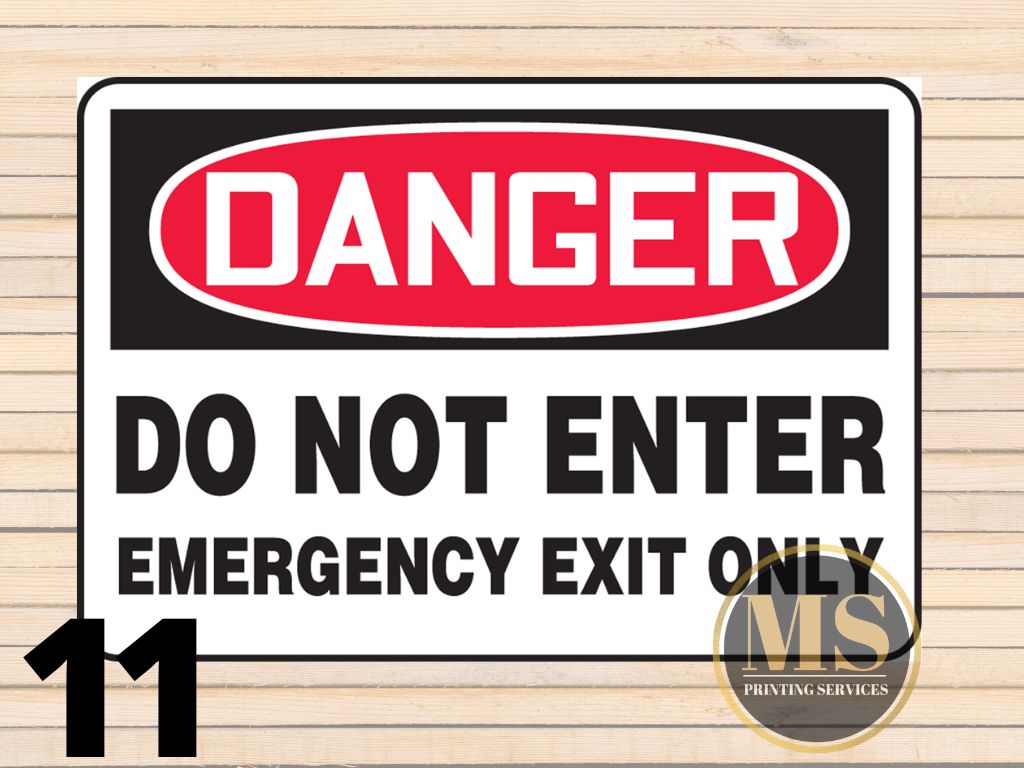 Emergency Exit Signage (Laminated A4 Size) | Lazada PH