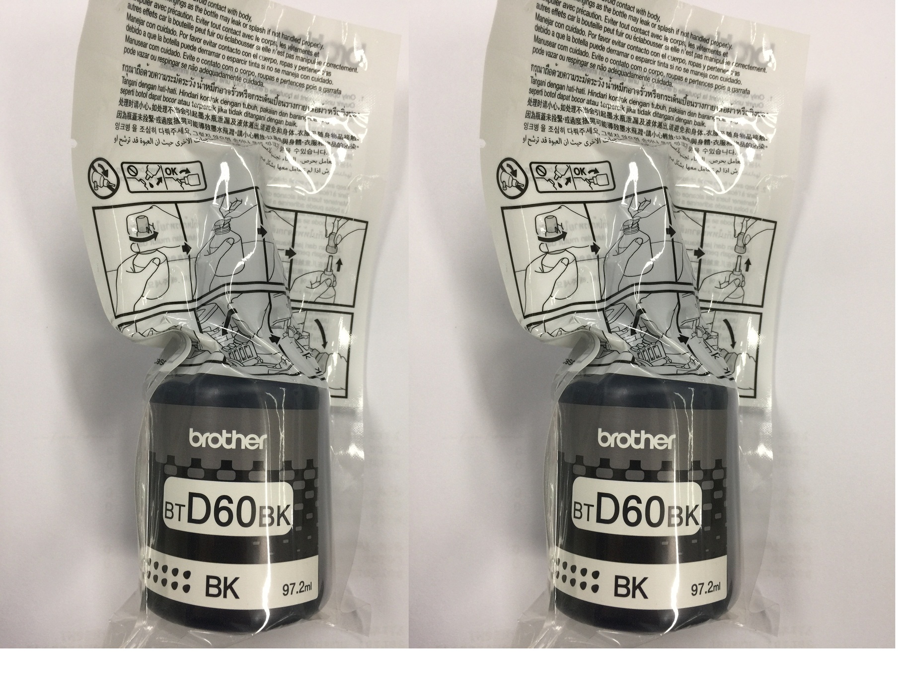 Brother BTD60 Black Genuine Ink Bottle in 2 packs | Lazada PH