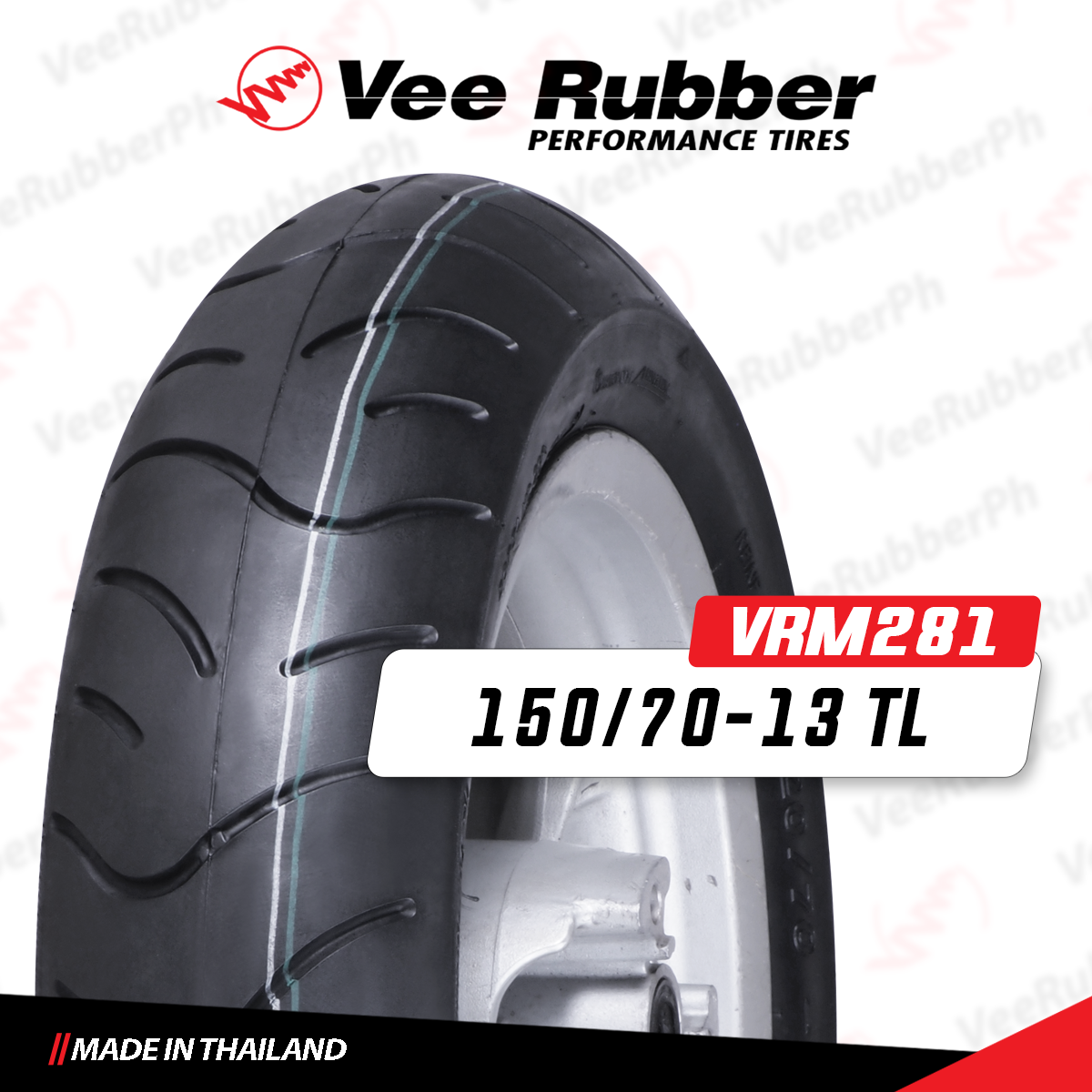 150/70-13 VRM281 (TL) VEE RUBBER MAXI SCOOTER 150/70 - 13 Tubeless Motorcycle Tires | Lazada PH