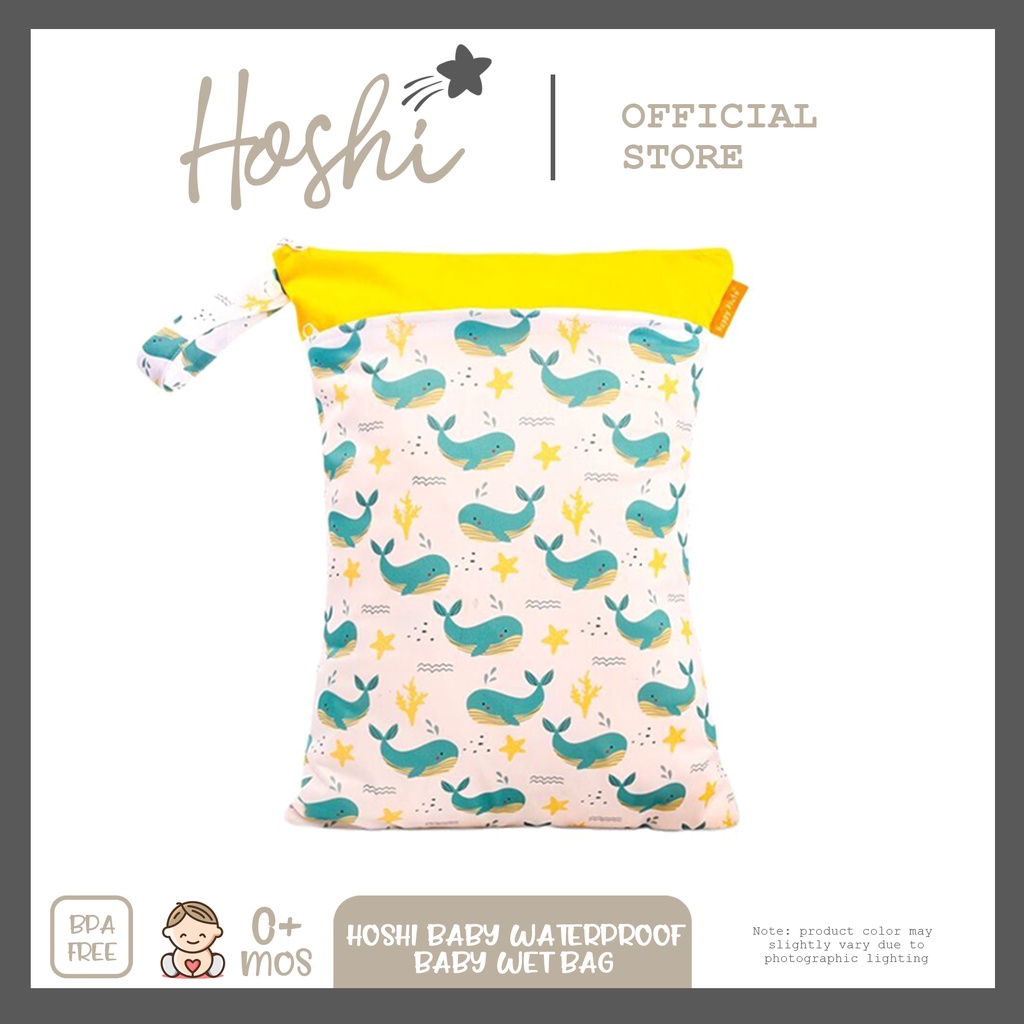 Hoshi Baby Waterproof Travel Baby Diaper Wet Dry Bag with Snap Handle ...