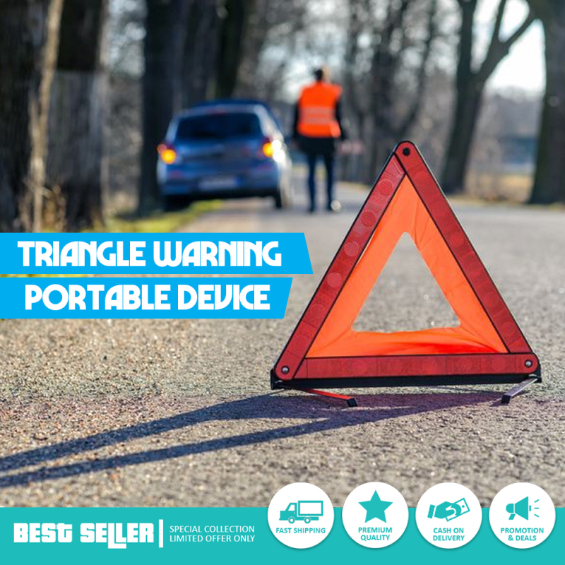 Car Early Warning Device Signage Reflective Triangle Car Safety Warning ...