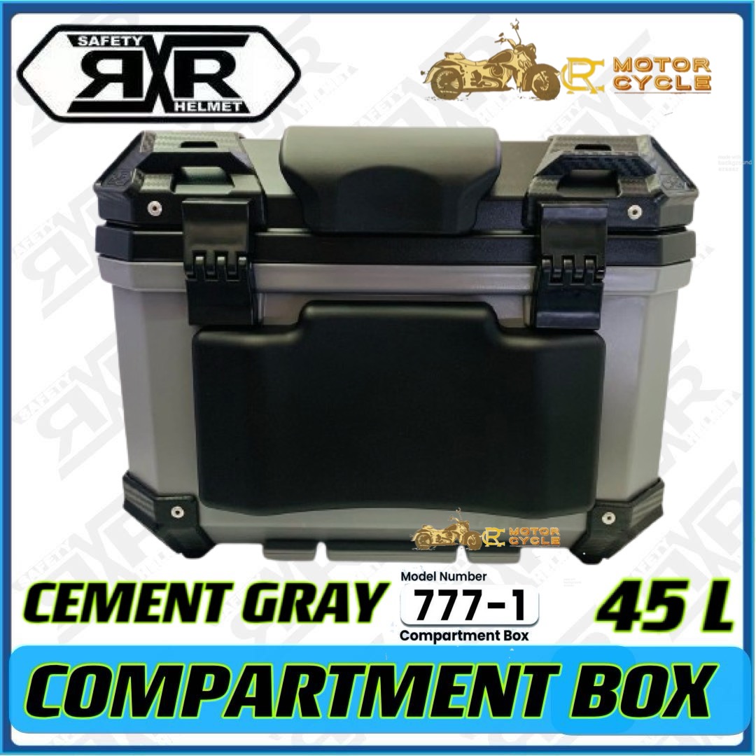 Compartment Box Helmet Box TOP BOX With Back Cushion For Motorcycle 45 ...
