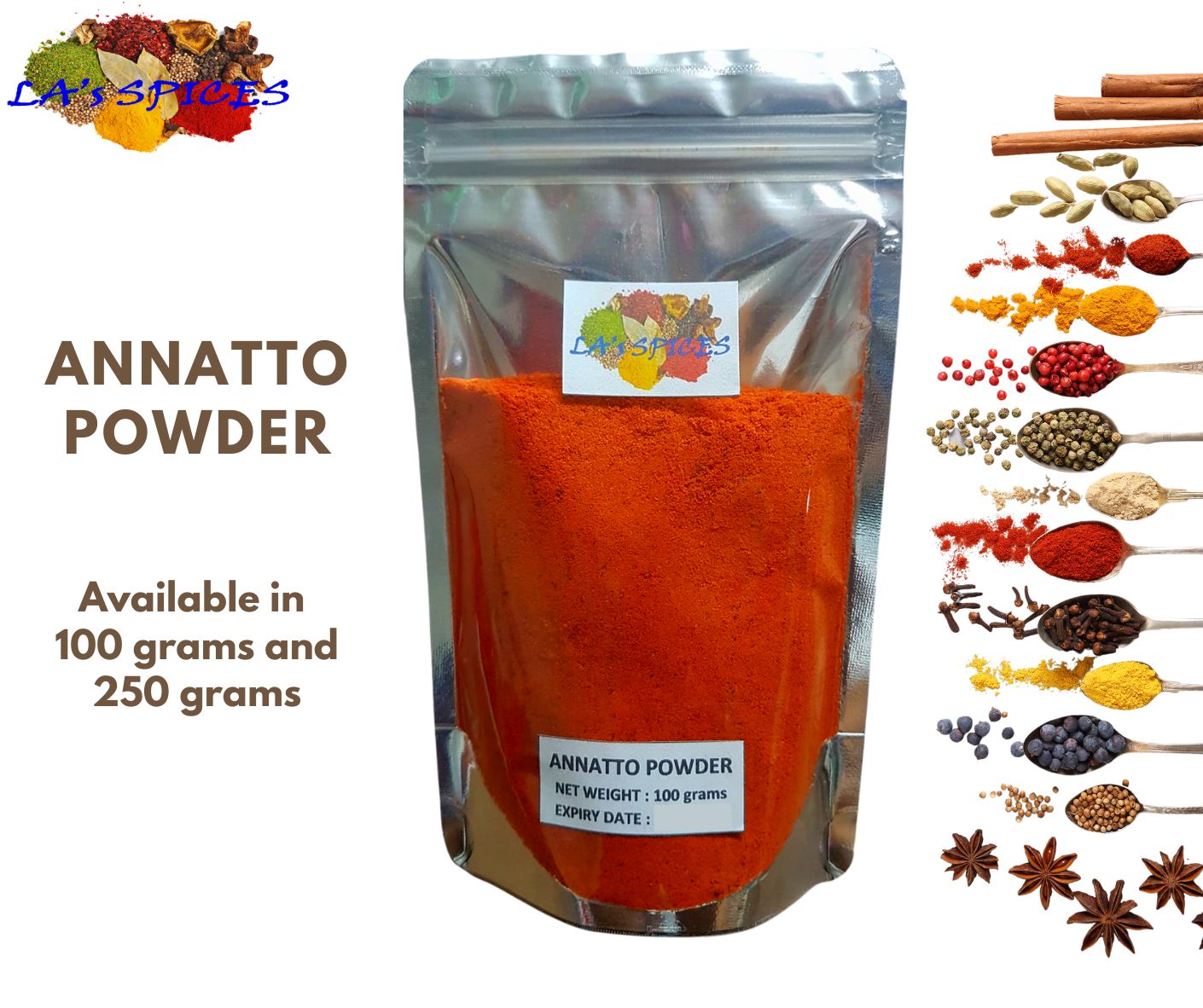 Annatto Powder (Achuete/Atsuete) - 100 grams, 250 grams and 500 grams ...