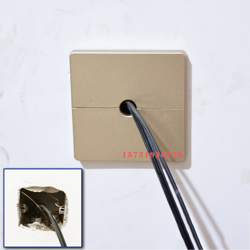 86Type Blank Panel With Cable Entry Panel ephone Line Cable Outlet Seat ...