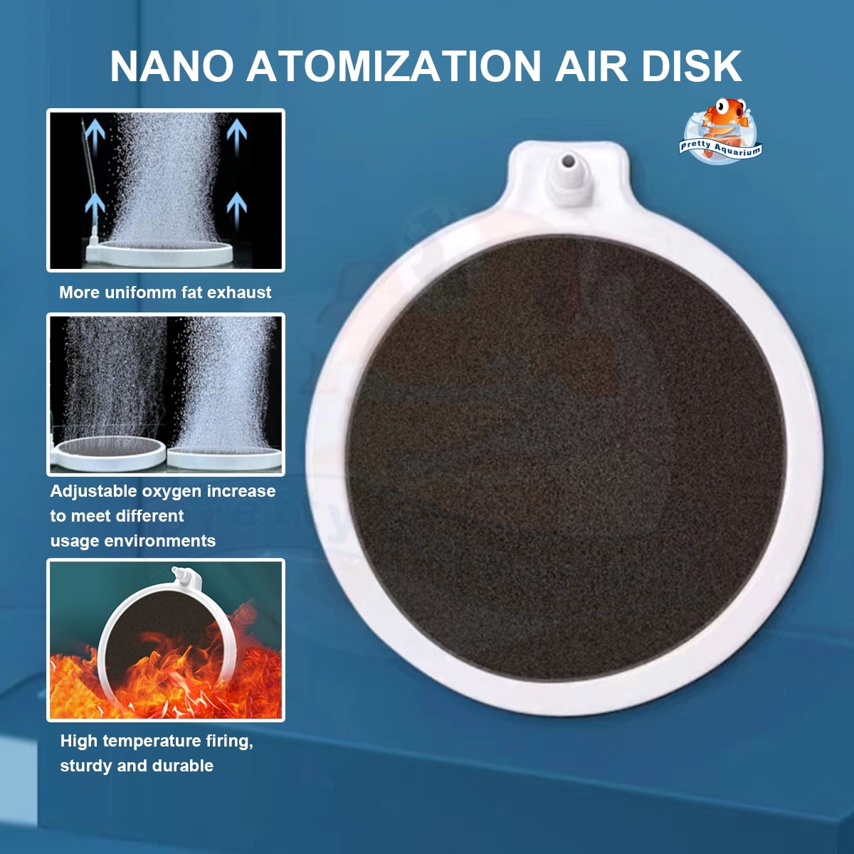 Aquarium Nano Bubble Stone Oxygen Stone Ultra High Dissolved Oxygen ...