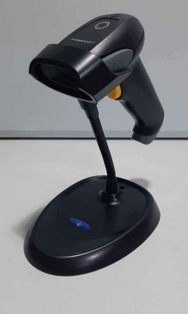 Poseidon PSD3206 2D QR code Barcode Scanner with Stand Handheld Barcode ...