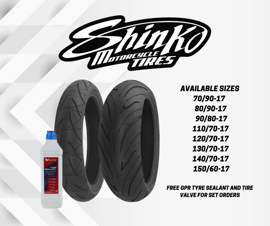 Shinko Tires Verge 016 Size 17 for Yamaha and Honda Dual Compound Tires ...