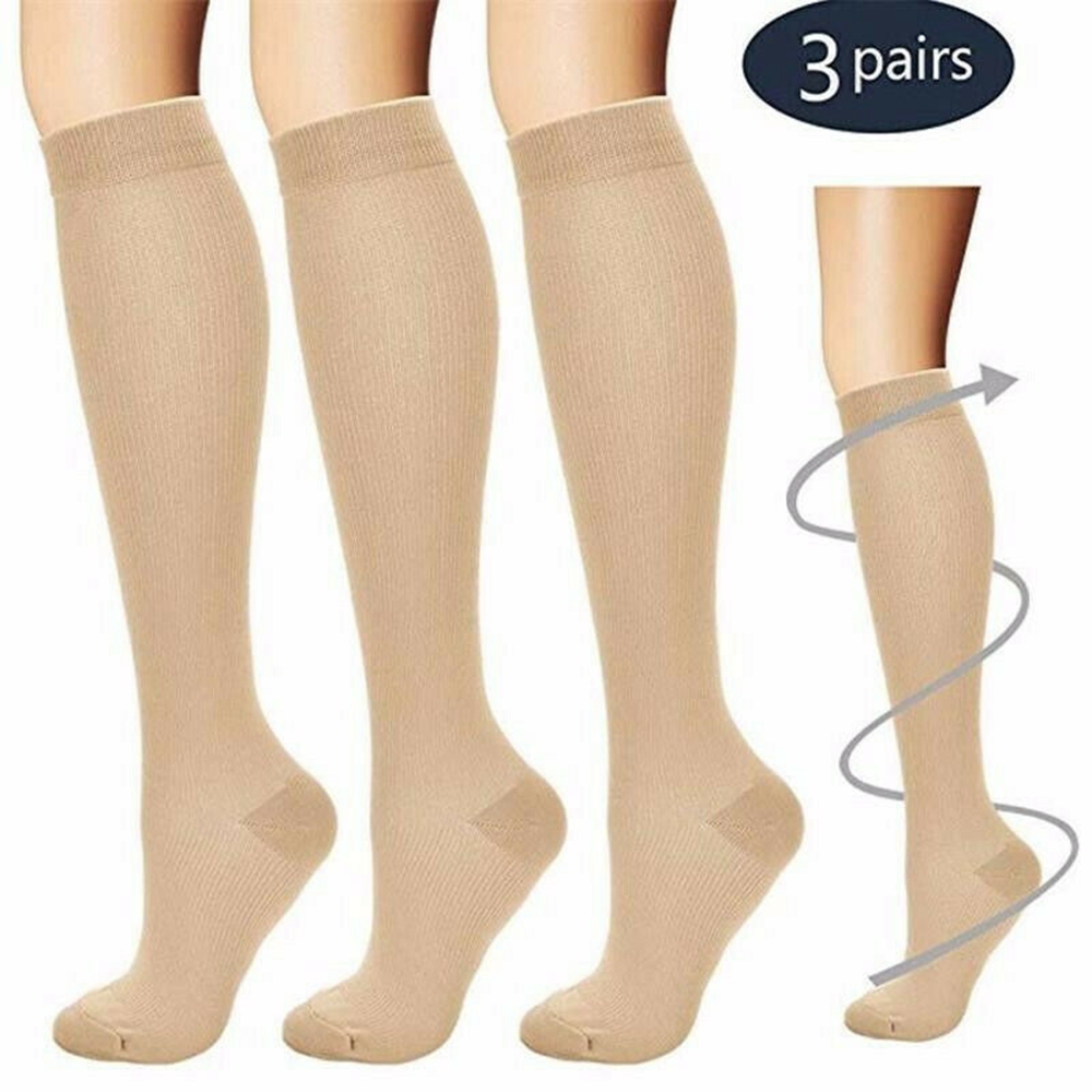 Compression Stockings Stretch Pressure Nylon Varicose Vein Stocking Leg ...