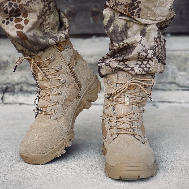 Army Boots 5AA Tactical Boots Men's Outdoor Hiking Combat Swat Shoes ...