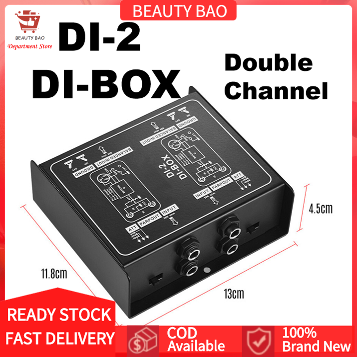 Professional DIRECT BOX Dual-Channel Passive DI-Box Direct Injection ...