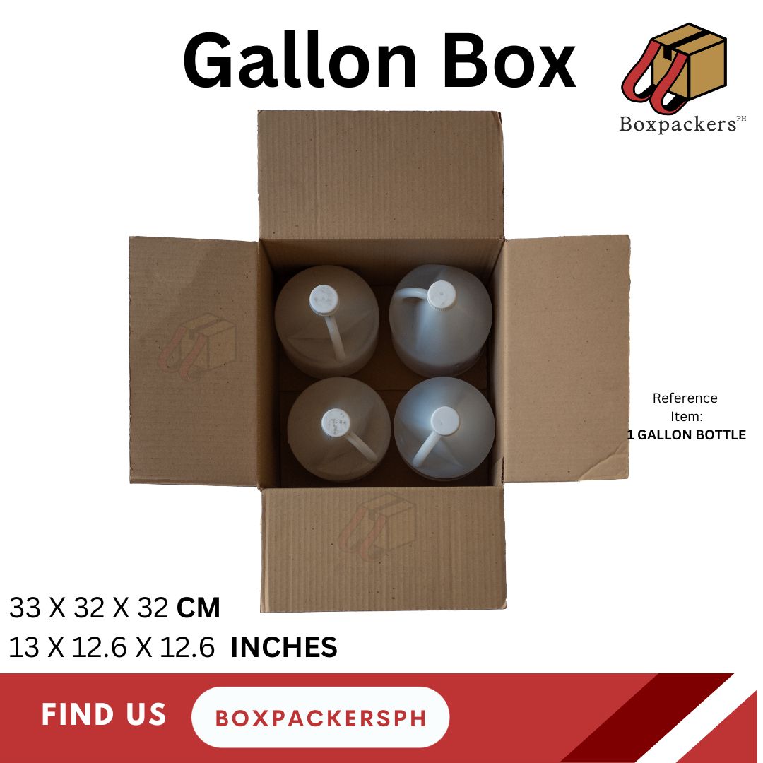 BOXPACKERS PH ALCOHOL 4 x 1 GALLON BOX SIZE 33 X 33 X 32 CM Single Wall ...