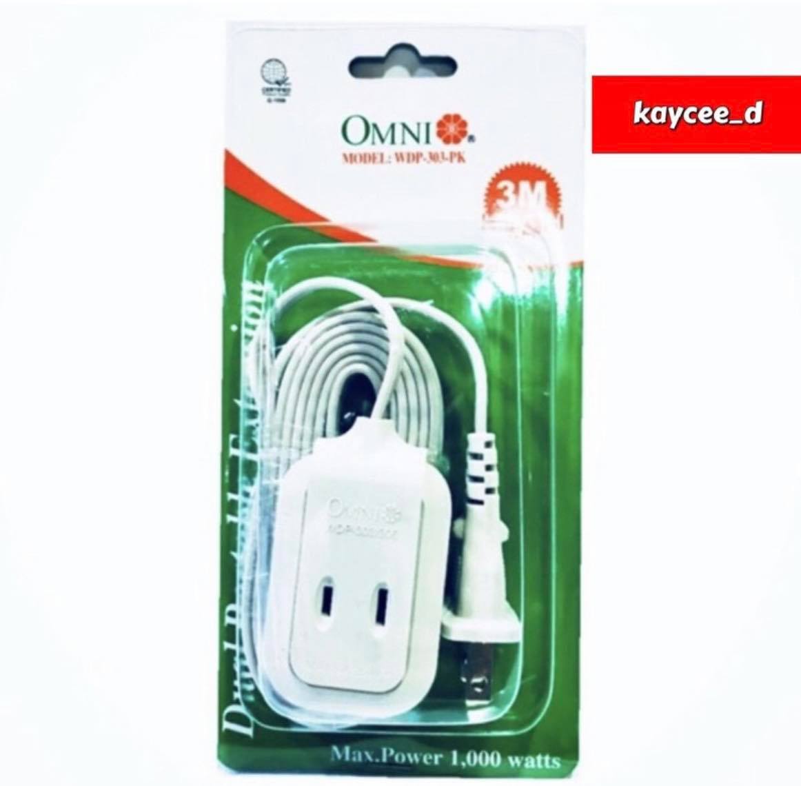 Omni 3m 6m Dual Portable Extension Cord Set 3 6 Meter Extension Wire Wdp 303 Pk Wdp 306